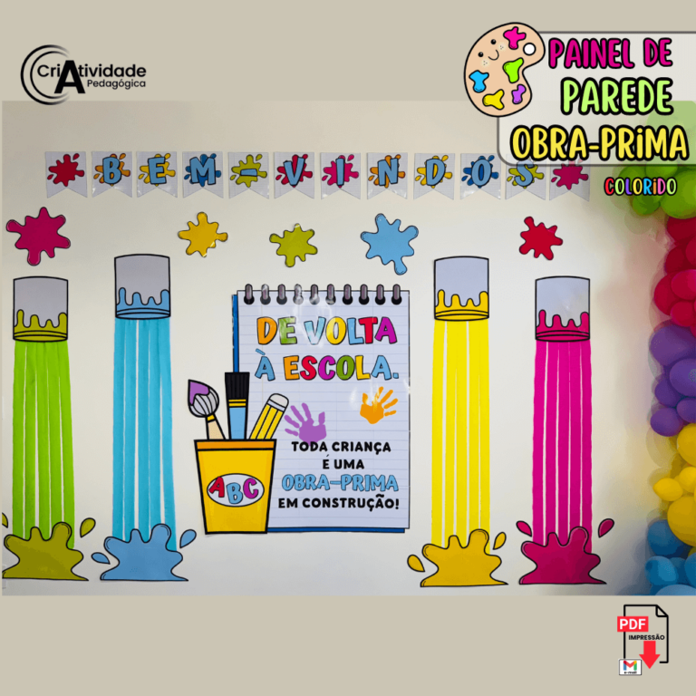 Kit Painéis Completo Obra-Prima Colorido – Criatividade Pedagógica