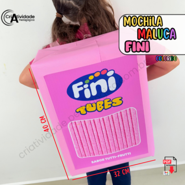 Mochila Maluca Fini Tutti-Frutti - Criatividade Pedagógica