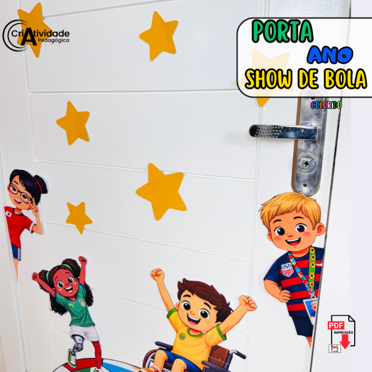 Porta Ano Show de Bola - Criatividade Pedagógica